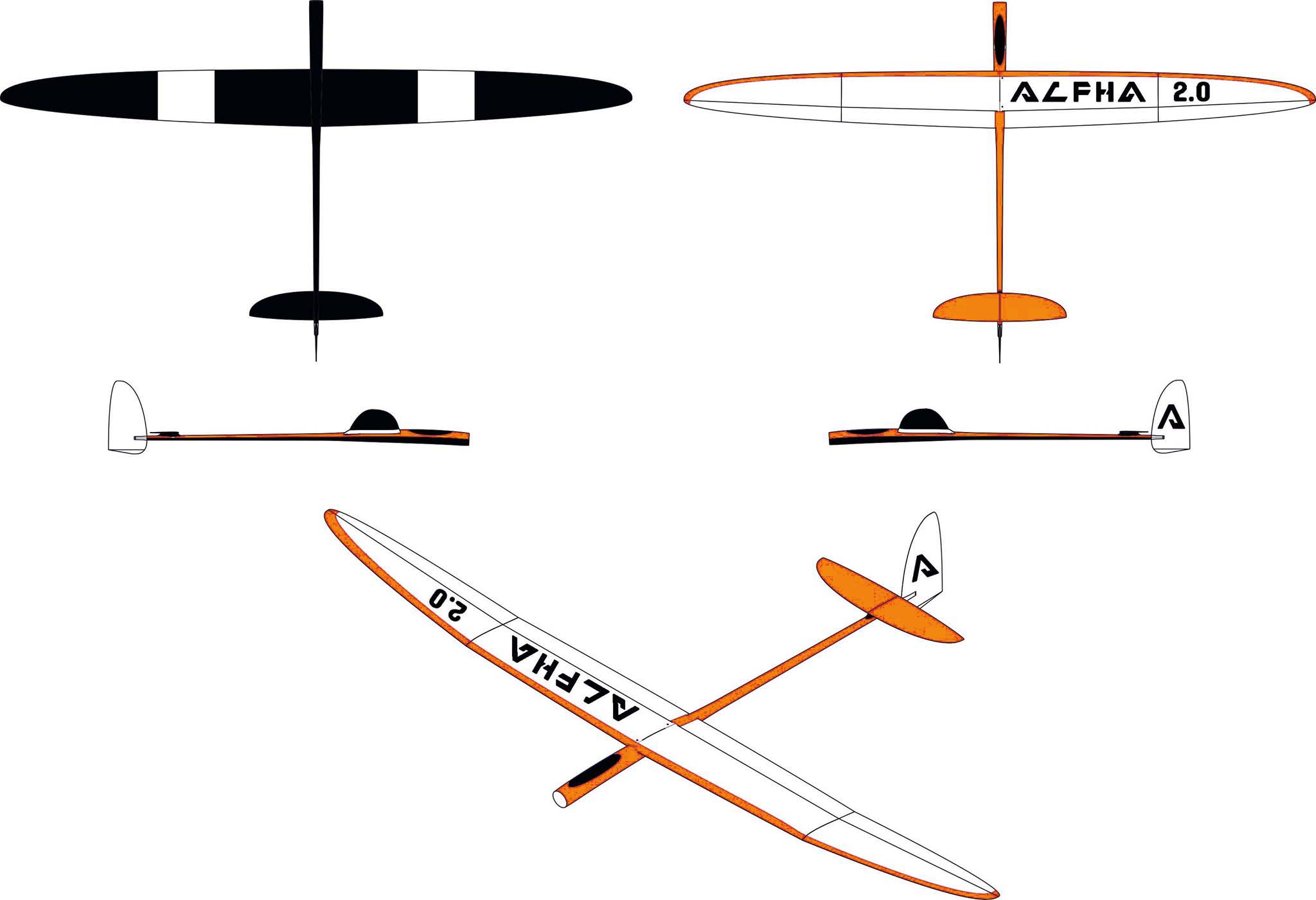 Alpha 2.0 - RC Models - Electric F5J Gliders