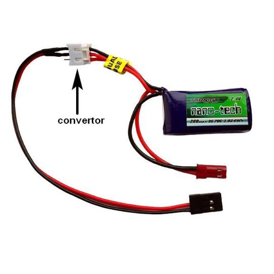 1S LiPo Balance Plug to JR RC Plug Convertor