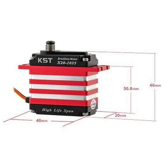 KST X20 Brushless Servo Combo - X20-2208 + X20-1035 Set