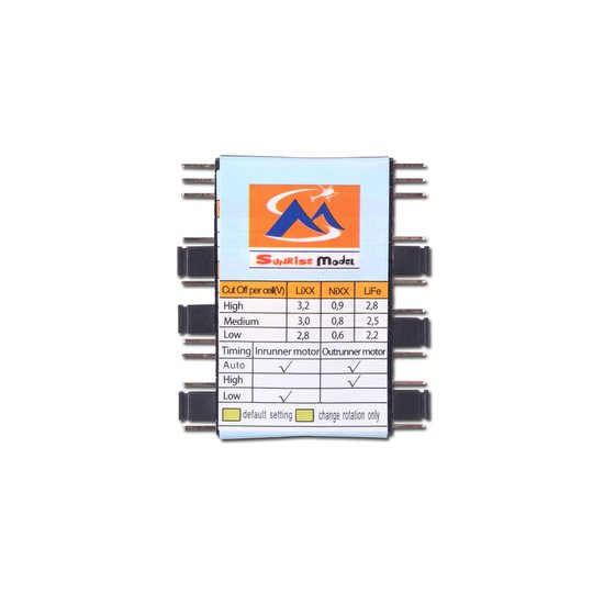 Sunrise Pro ESC Programming Card